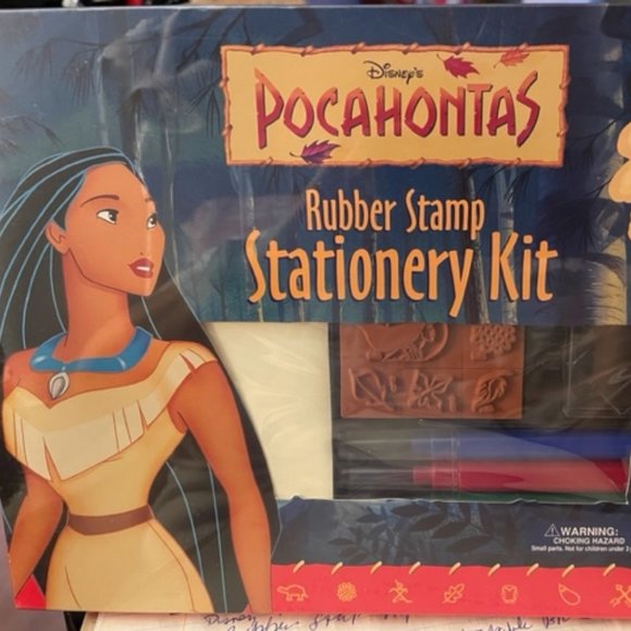 Rubber Stampede | Toys | 995 Pocahontas Rubber Stamp Stationery Kit Ink ...